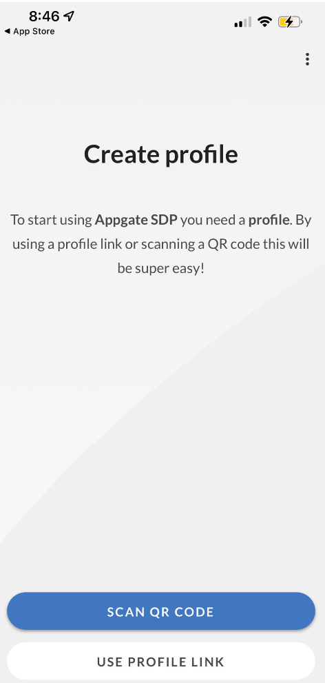 Upgrading an Appgate Client to v6.x on an iOS Device from v5.x