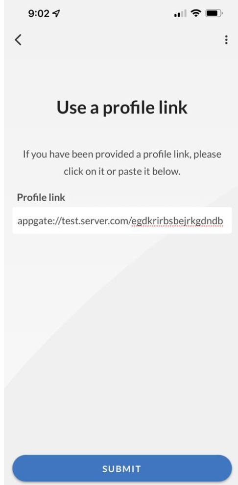 Upgrading an Appgate Client to v6.x on an iOS Device from v5.x