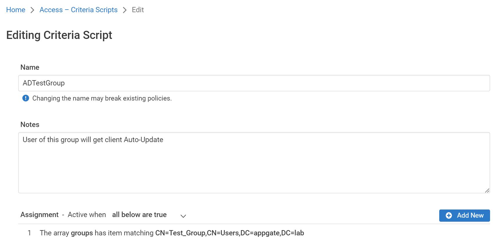 How to use Criteria script?