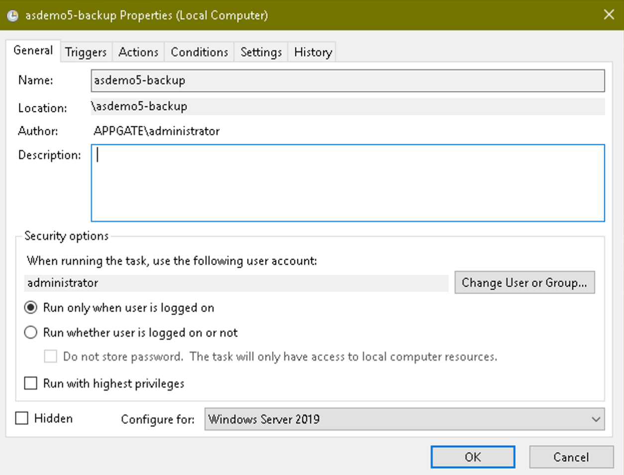 How to use Appgate SDPCTL to create a schedule backup with windows task ...