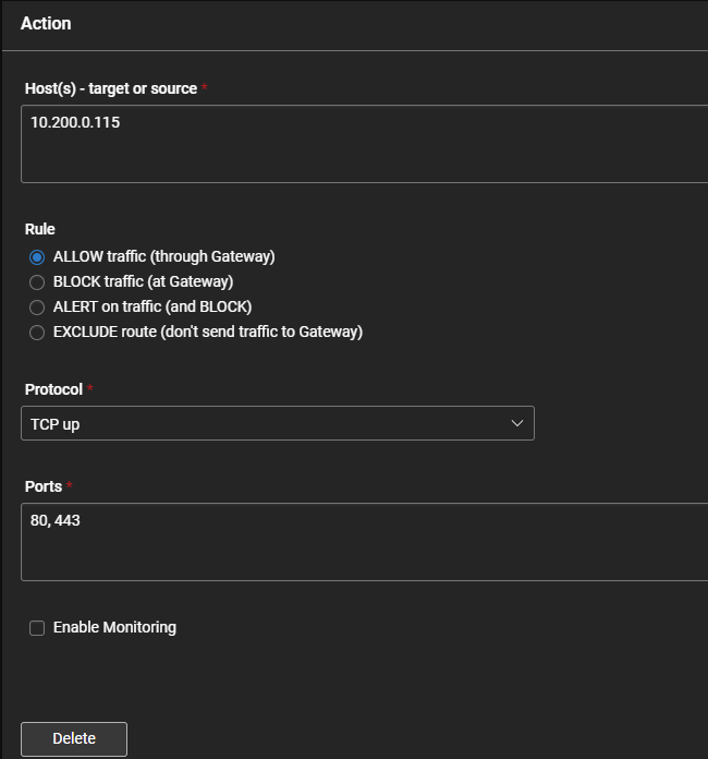 User Access Configuration